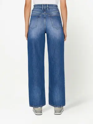 FRAME High-rise Straight Leg Jeans