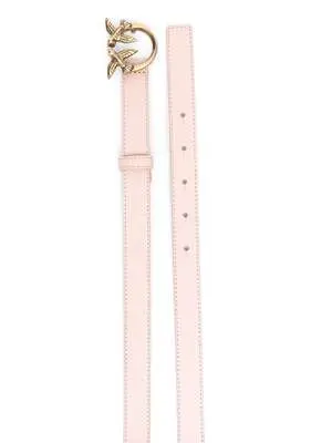 Pinko Love Berry Leather Belt - Pink