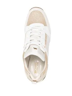 Michael Kors Wedge-heel Lace-up Sneakers - Neutrals