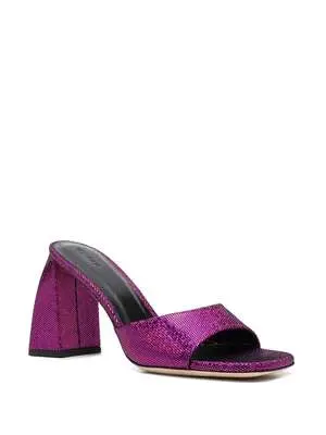 By Far 90mm Michele Glitter Sandals