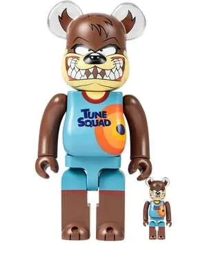 MEDICOM TOY X Space Jam Tasmanian Devil Be@rbrick Figure Set - Brown