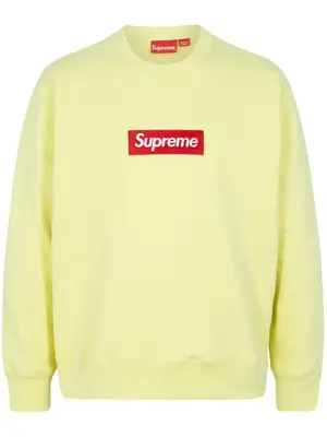 Supreme Box Logo Crewneck Sweatshirt - Yellow