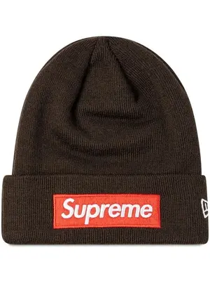 Supreme X New Era Box-logo Beanie - Brown