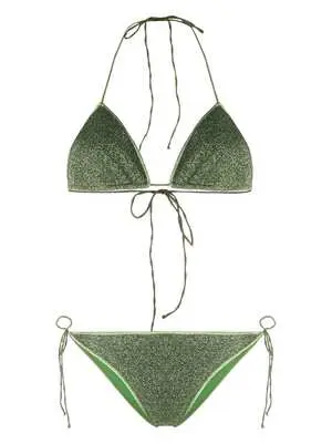 Oseree Tie-fastening Bikini - Green
