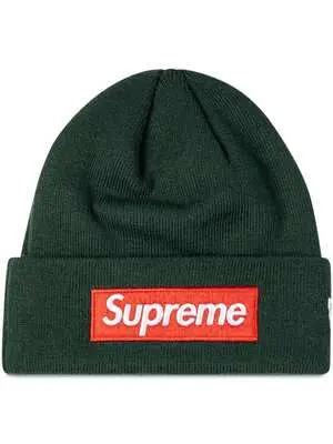 Supreme X New Era Box Logo Beanie - Green