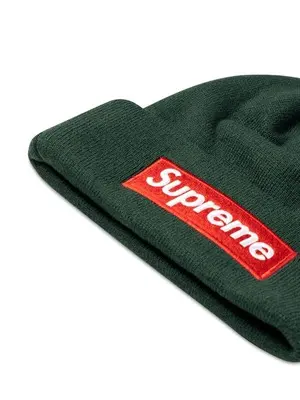 Supreme X New Era Box Logo Beanie - Green