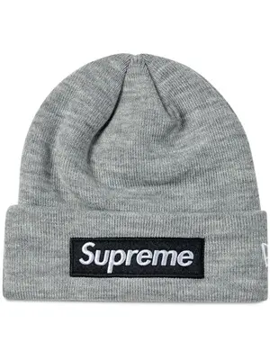 Supreme X New Era Box Logo Knitted Beanie