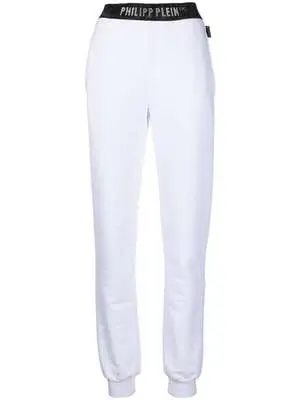 Philipp Plein Logo-waistband Track Pants - White