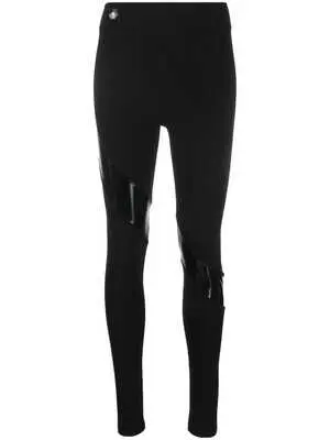 Philipp Plein Tape-detail Stretch Leggings