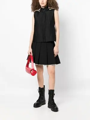 Shiatzy Chen Mulberry-silk Hooded Vest