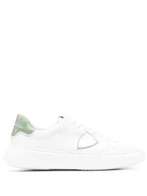 Philippe Model Logo-patch Low-top Sneakers - White