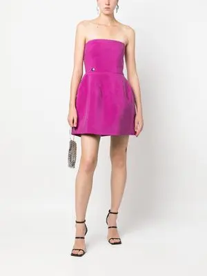 Philipp Plein Strapless Mini Dress - Pink