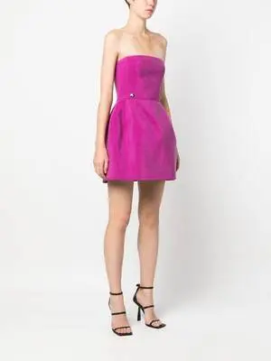 Philipp Plein Strapless Mini Dress - Pink