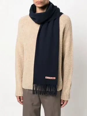 Acne Studios Fringe Wool Scarf