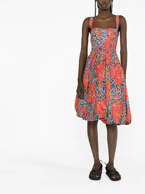 Ulla Johnson Graphic-print Sweetheart Neck Dress
