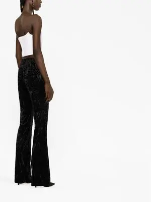 Saint Laurent Wide-leg Velvet Trousers