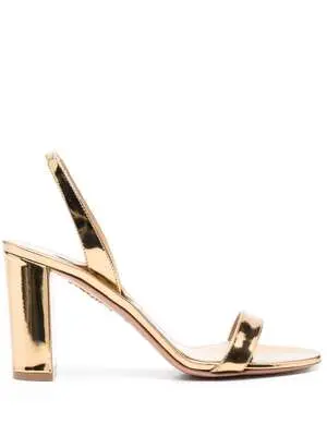 AQUAZZURA So Nude Block-heel Sandals