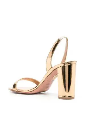 AQUAZZURA So Nude Block-heel Sandals