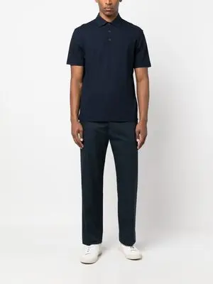 Herno Cotton Polo Shirt - Blue