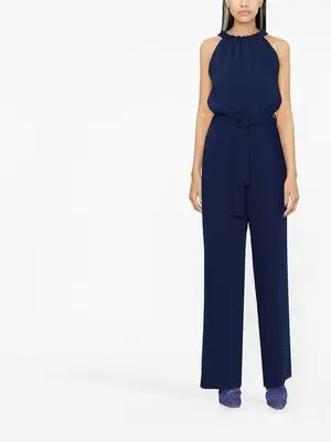 P.a.r.o.s.h Sleeveless Wide-leg Jumpsuit - Blue