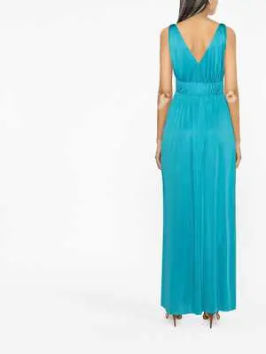 P.a.r.o.s.h V-neck Pleated Maxi Dress