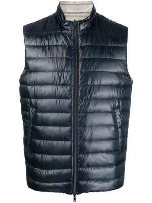 Herno Reversible Quilted Gilet - Blue