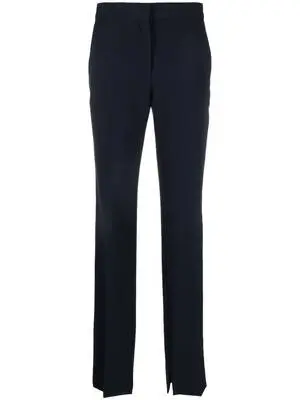 Stella McCartney Split-cuff Slim-cut Trousers - Blue