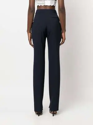 Stella McCartney Split-cuff Slim-cut Trousers - Blue
