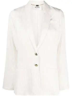 BLUGIRL Single-breasted Blazer With Metallic Stripes