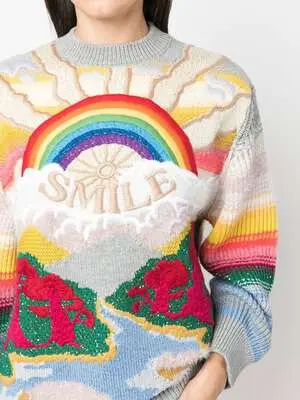 Stella McCartney Intarsia-knit Jumper - Grey