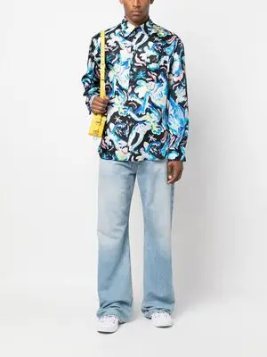 Marni Illustration-print Silk Shirt
