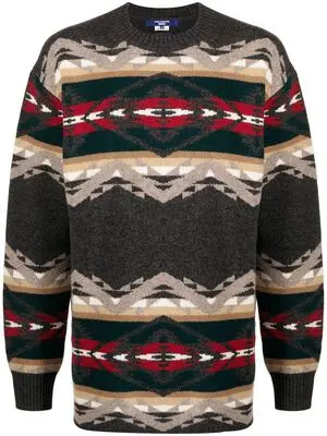 Junya Watanabe Intarsia-knit Jumper - Multicolour