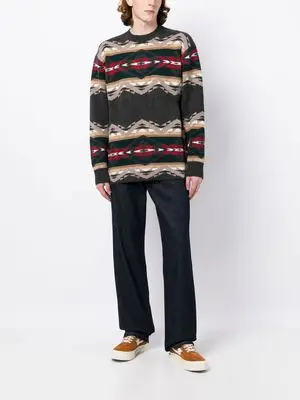 Junya Watanabe Intarsia-knit Jumper - Multicolour