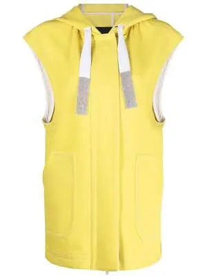 Fabiana Filippi Zip-up Hooded Vest