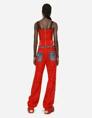 Dolce & Gabbana Satin Corset With Hook-and-eye Fastenings