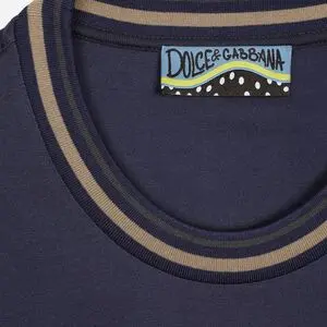 Dolce & Gabbana Cotton Round-neck T-shirt With Rabbit Print