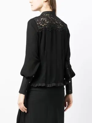 UNDERCOVERISM Lace-trim Long-sleeve Blouse