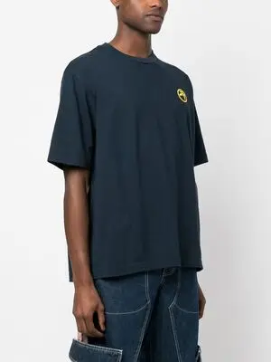 AMBUSH Records-print Cotton T-shirt - Blue