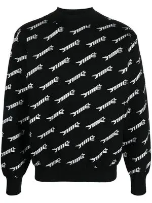 AMBUSH Logo-intarsia Crew-neck Jumper