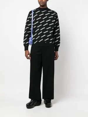 AMBUSH Logo-intarsia Crew-neck Jumper
