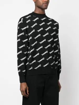 AMBUSH Logo-intarsia Crew-neck Jumper