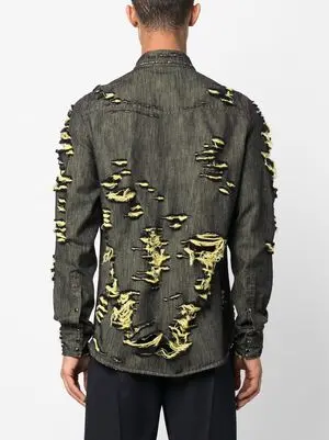 Marni Distressed Denim Shirt