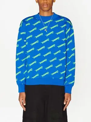 AMBUSH Logo-intarsia Crew-neck Jumper