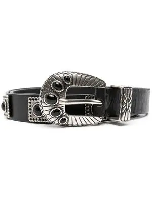 GOLDEN GOOSE DELUXE BRAND Stud-Embellished Leather Belt