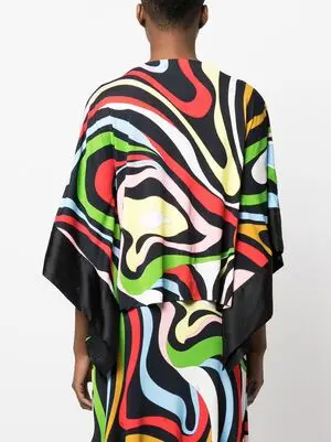 Emilio Pucci Marmo-print Kaftan Top