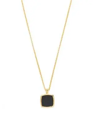 Tom Wood Cushion Onyx Pendant Necklace