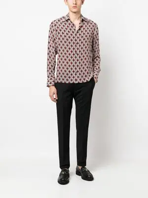 Paul Smith Tailored Tapered-leg Trousers - Black