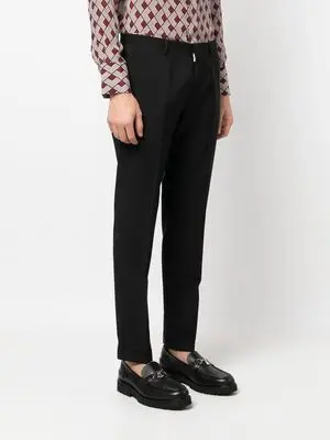 Paul Smith Tailored Tapered-leg Trousers - Black
