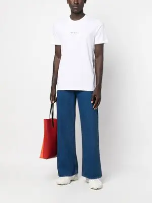 Marni Logo-print Cotton T-shirt - White