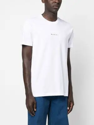 Marni Logo-print Cotton T-shirt - White